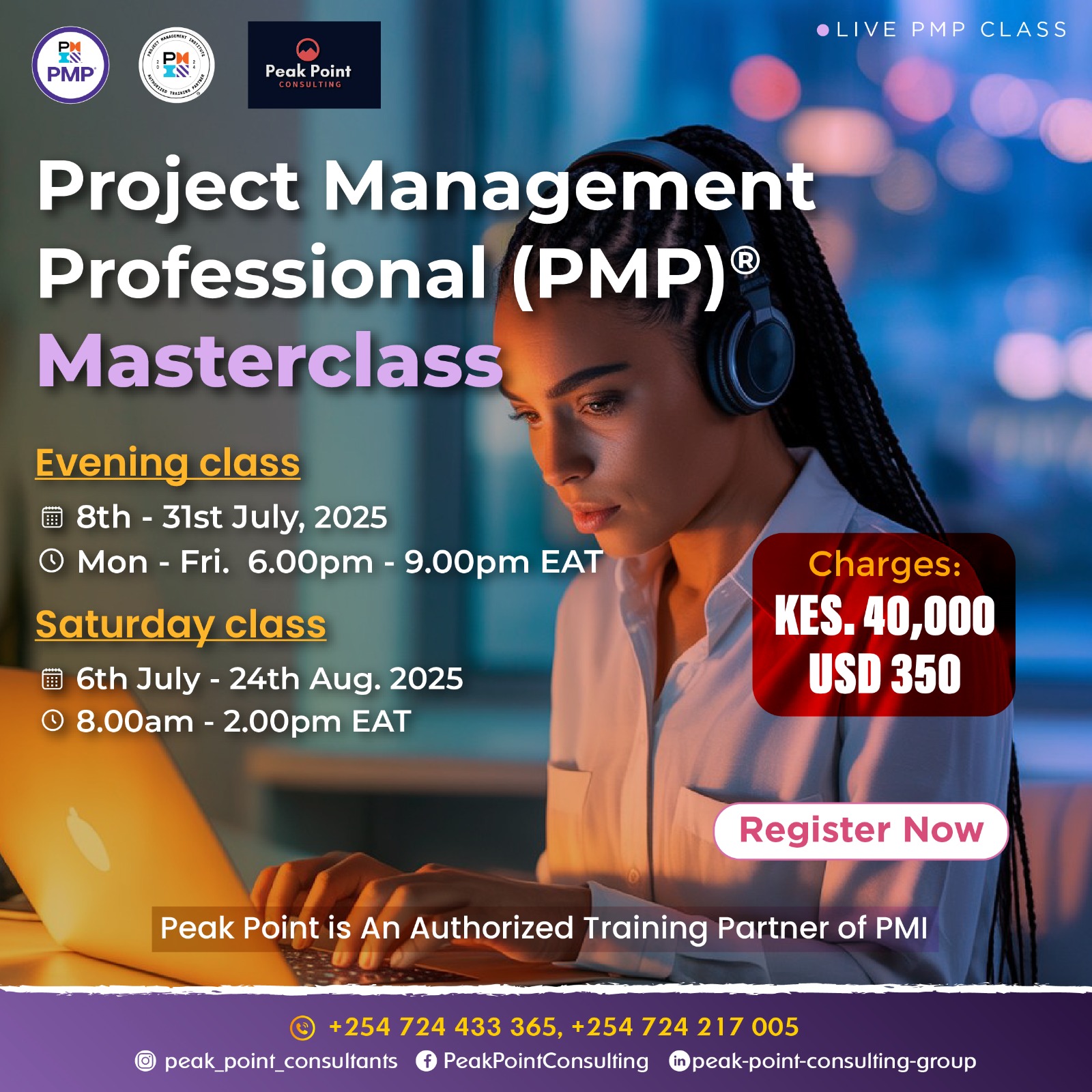 Events from January 21 – July 8 – Peak Point Consulting